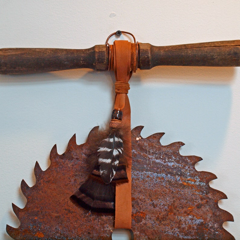 Wall Hanging, Rustic Saw Blade Sculpture - Etsy