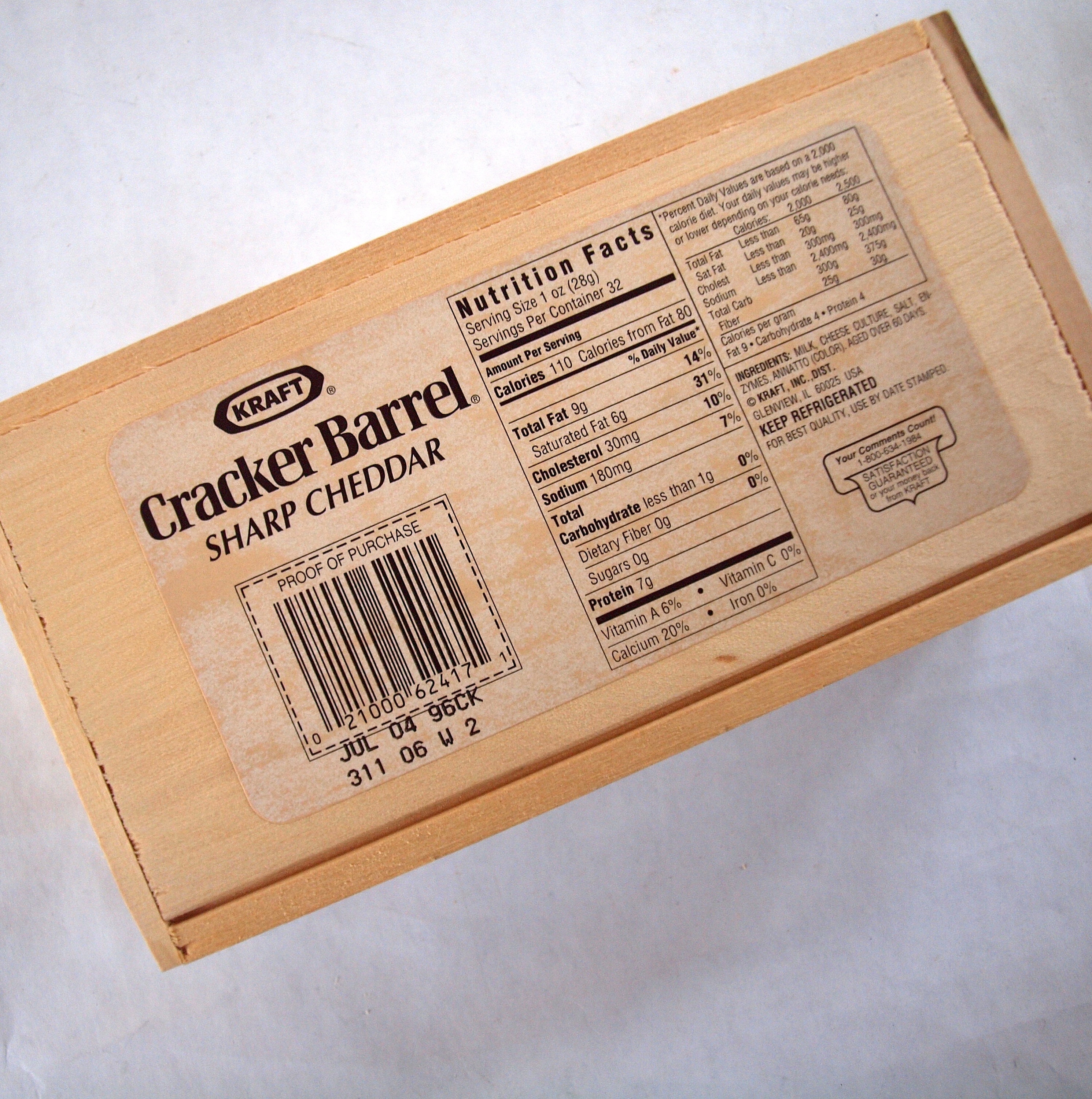 Wooden Box, Vintage Wooden Box With Slide Top, Cracker Barrel Cheese ...