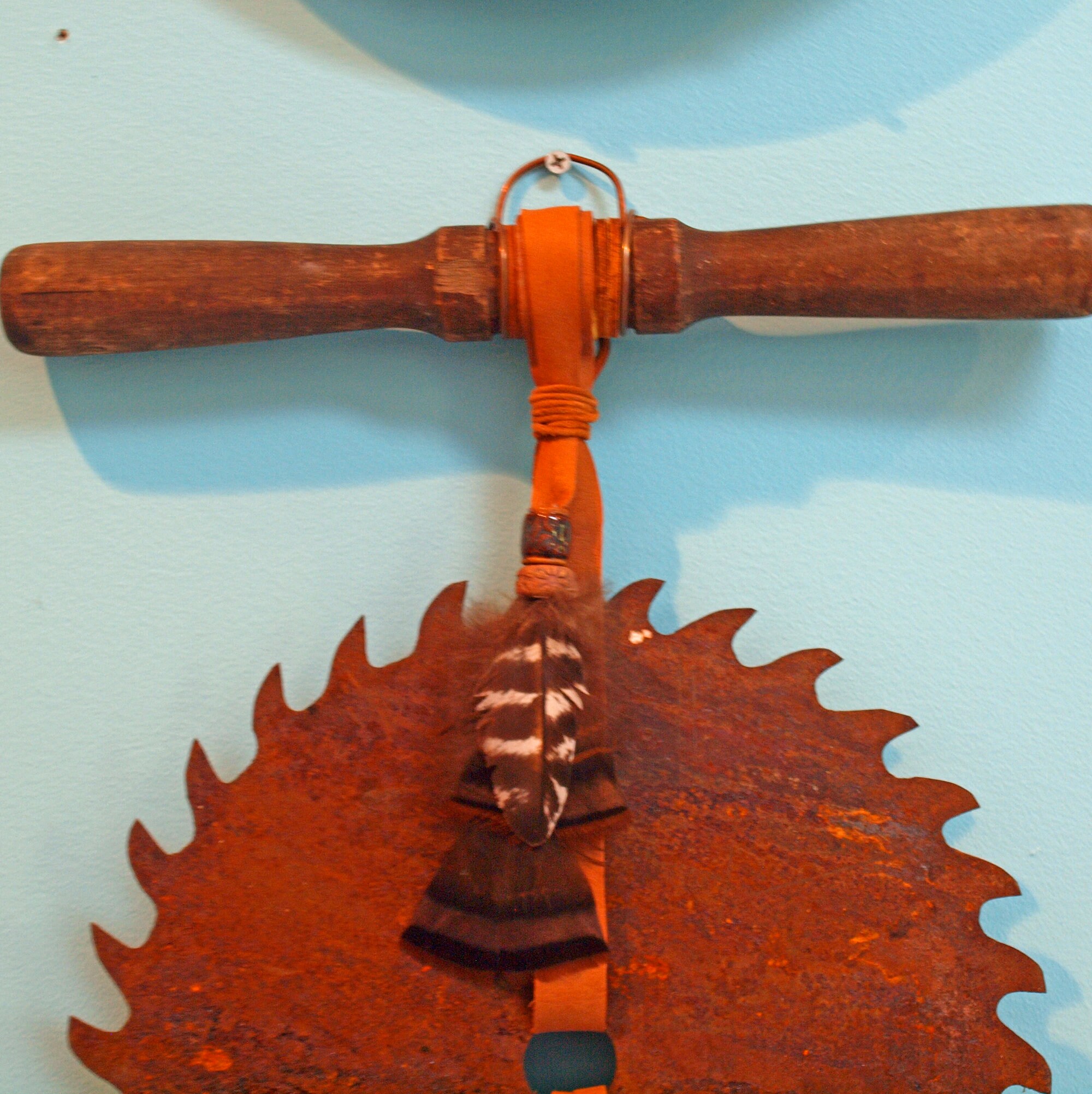 Wall Hanging, Rustic Saw Blade Sculpture - Etsy