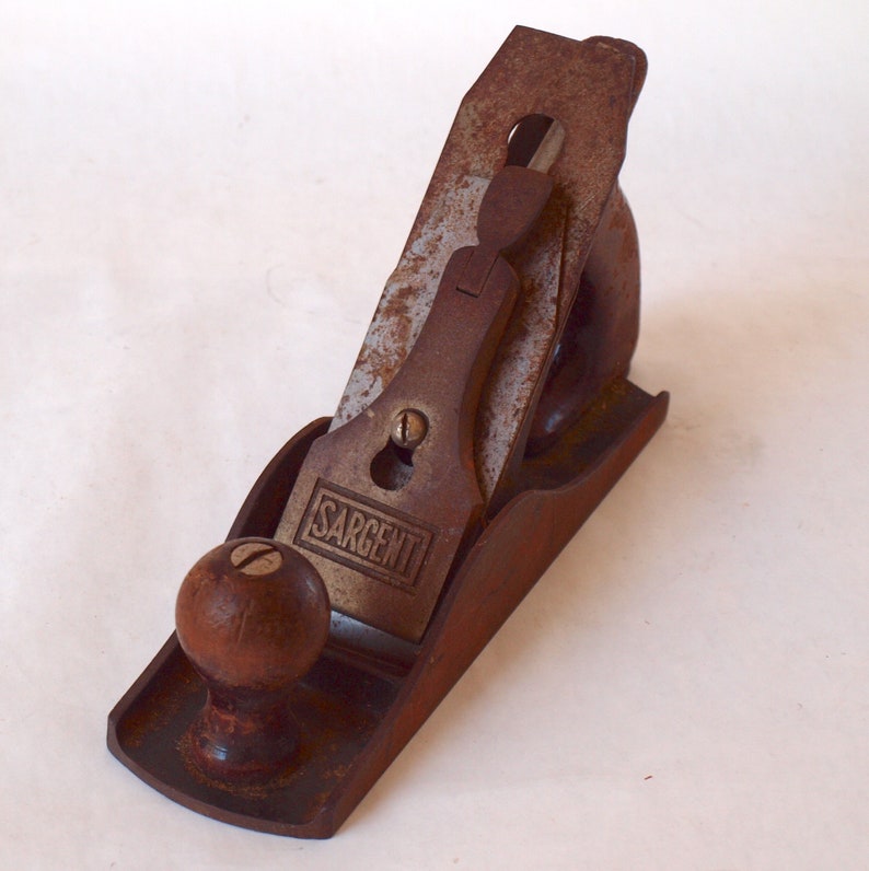 Wood Plane, Vintage Sargent Hand Planer, Carpenters Hand Tool, Workshop ...