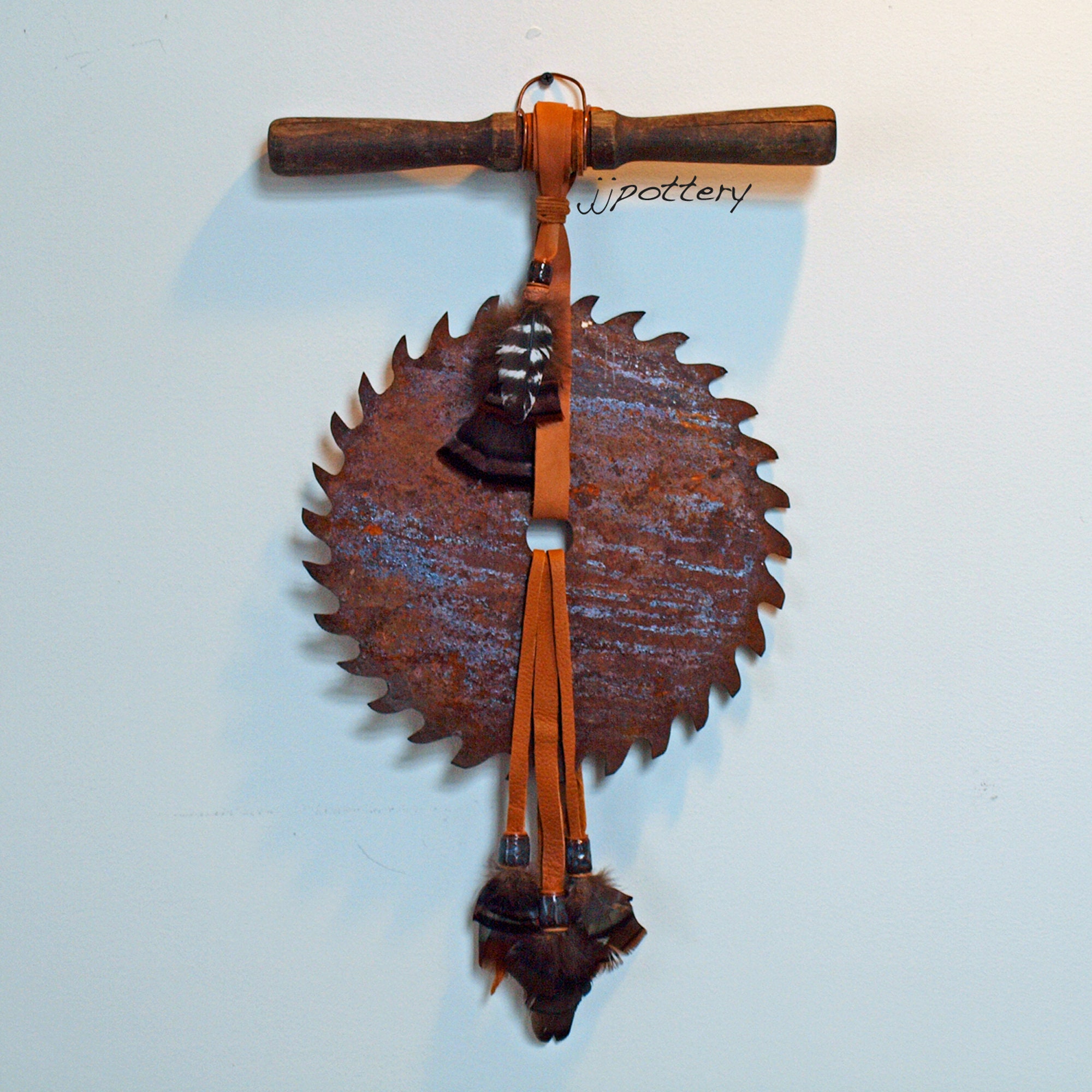 Wall Hanging, Rustic Saw Blade Sculpture - Etsy