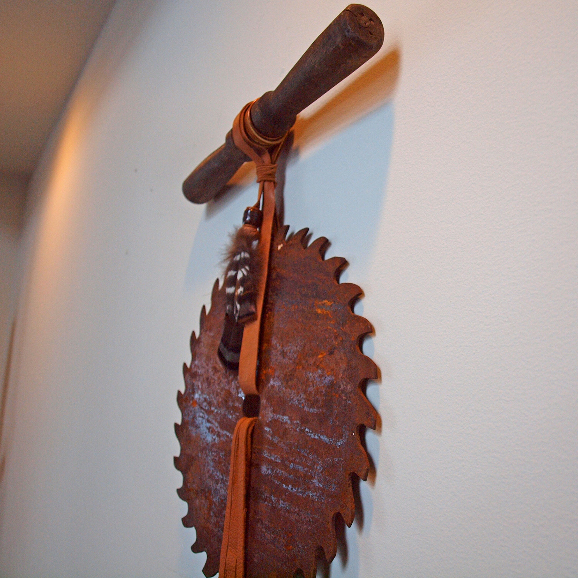 Wall Hanging, Rustic Saw Blade Sculpture - Etsy