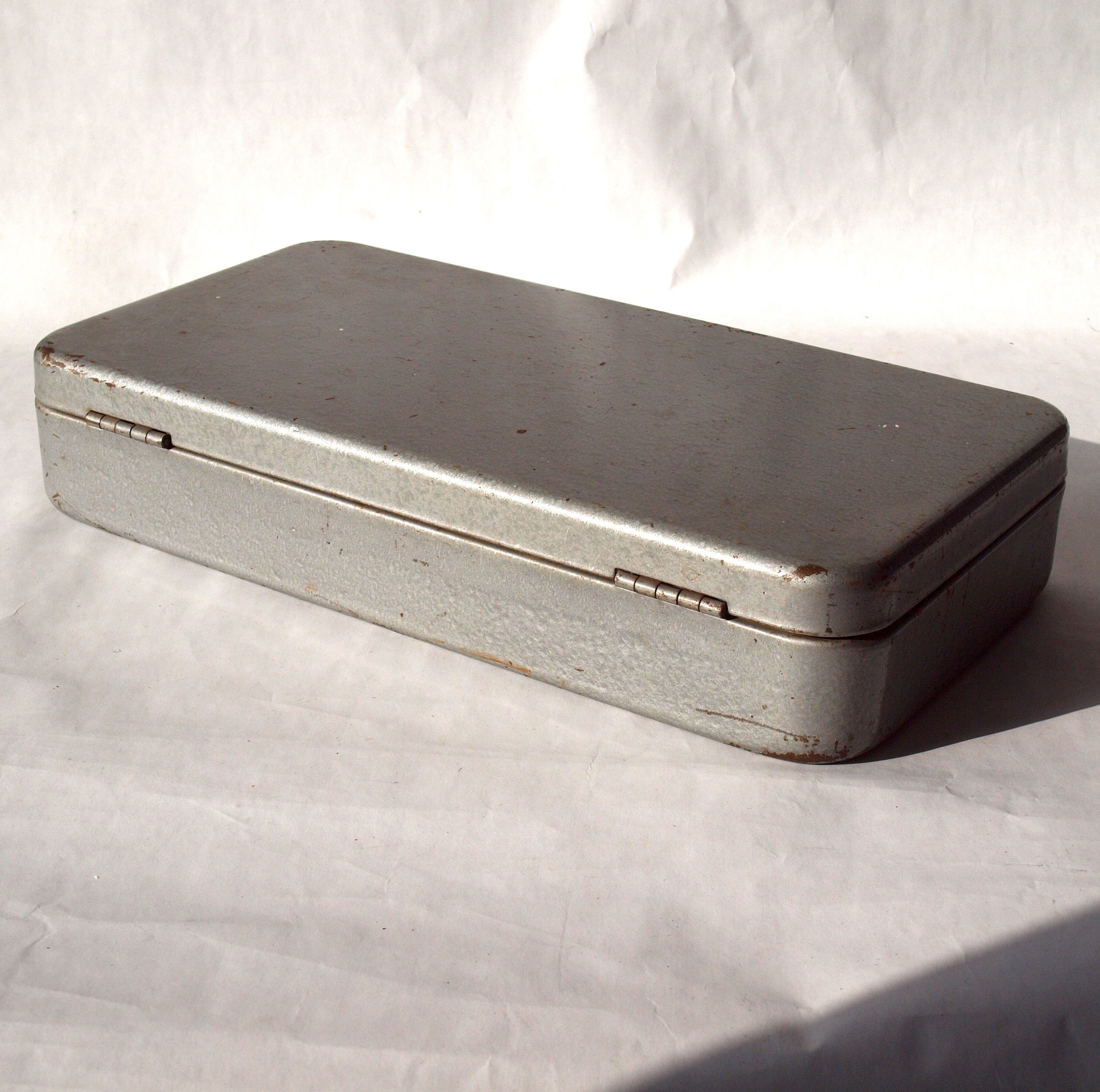 Metal Box, Vintage Metal Storage Box - Etsy