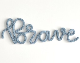 Brave Word Art - Etsy