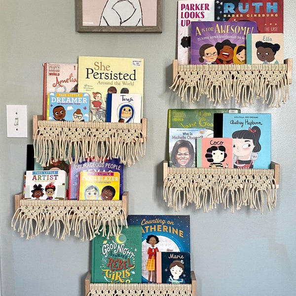 Boho Bookshelf - Etsy