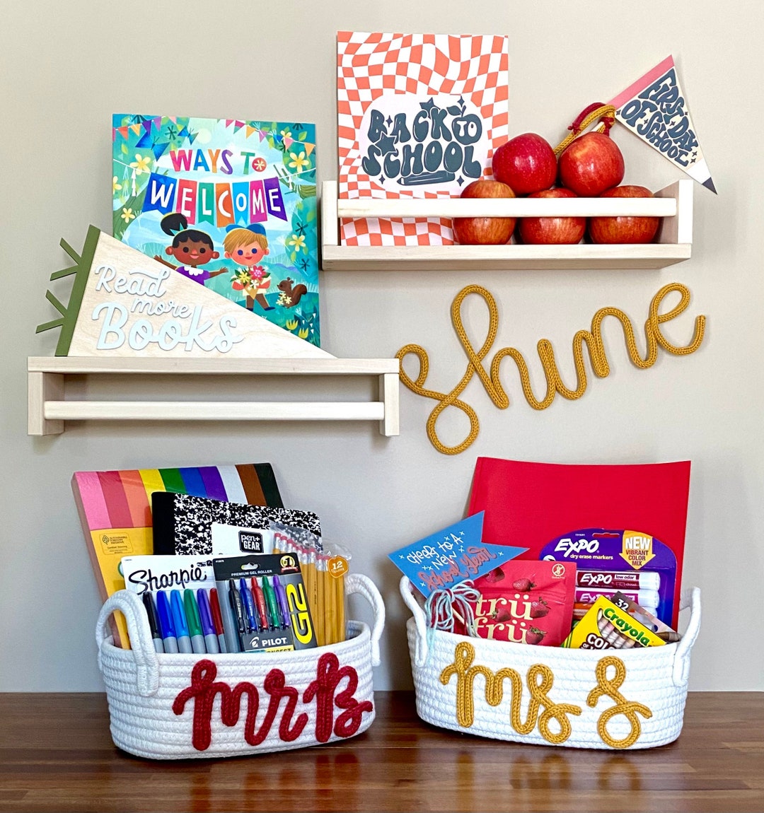 Teacher Gift, Teacher Basket, Back to School Gift, First Day of School ...