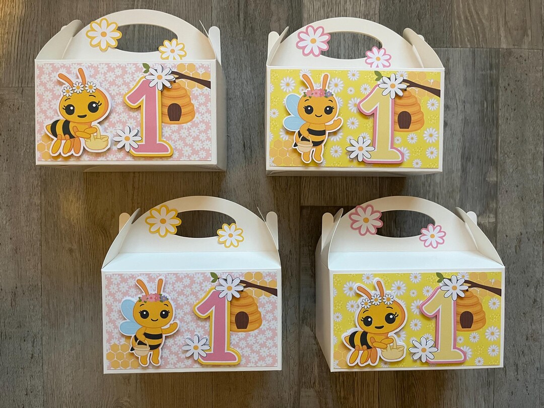 Cutie Bee Party Boxes Party Favors Boxes Bee - Etsy