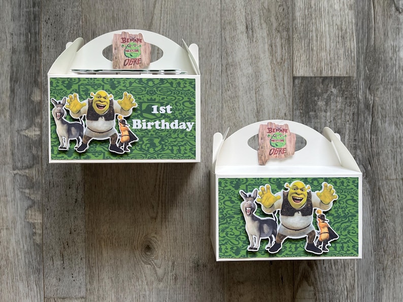 Inspired by Shrek Party Favor Boxes - Etsy
