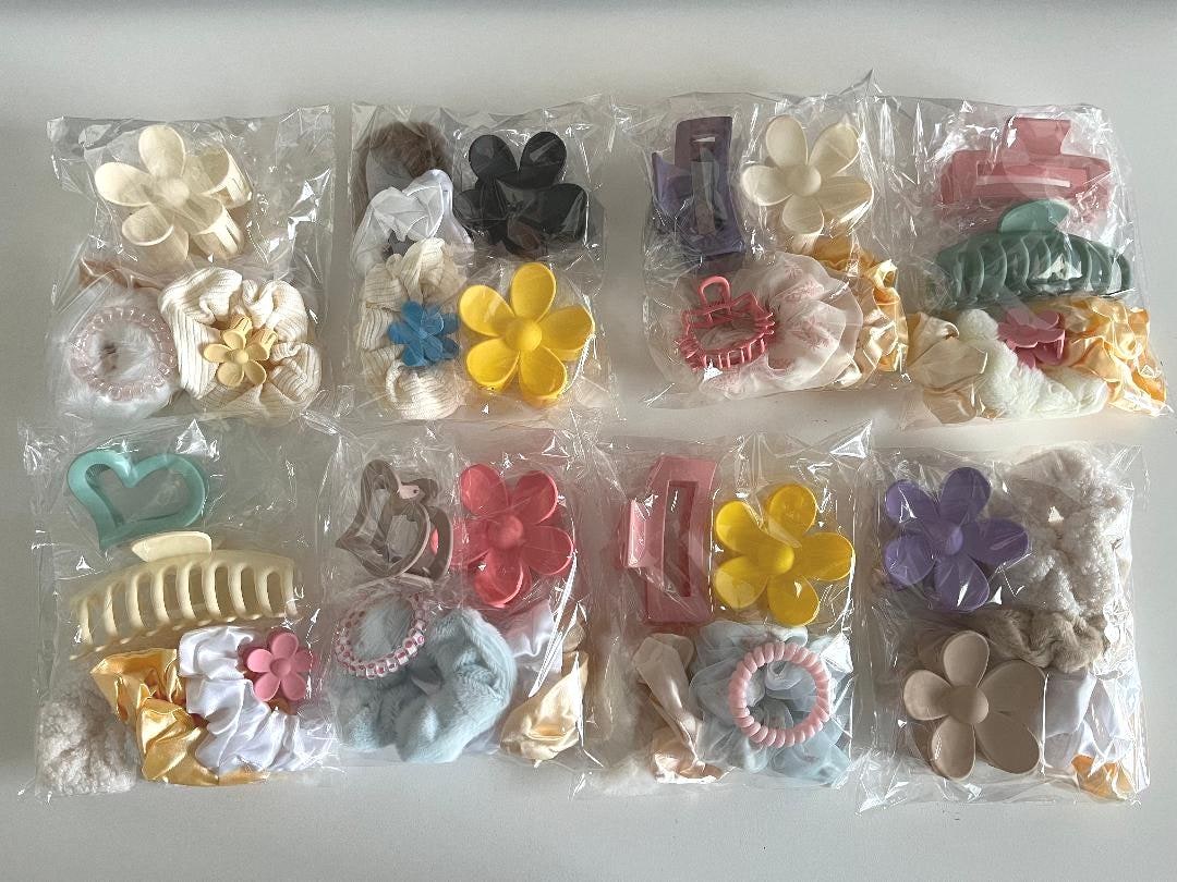 Hair Accessories Small 6 Pack Bundle Set RANDOM Pick - Etsy