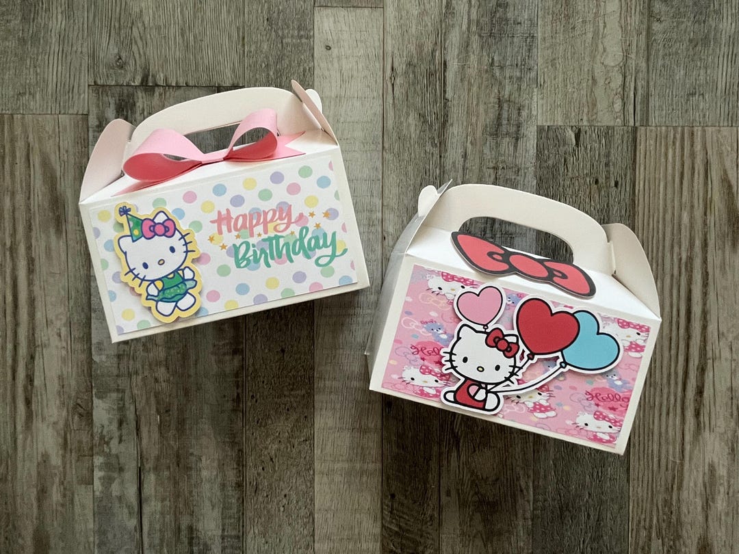 Inspired by Kitty Treat Boxes Candy Box Party Favors Large - Etsy