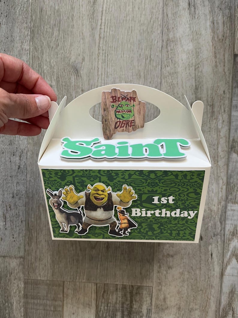 Inspired by Shrek Party Favor Boxes - Etsy