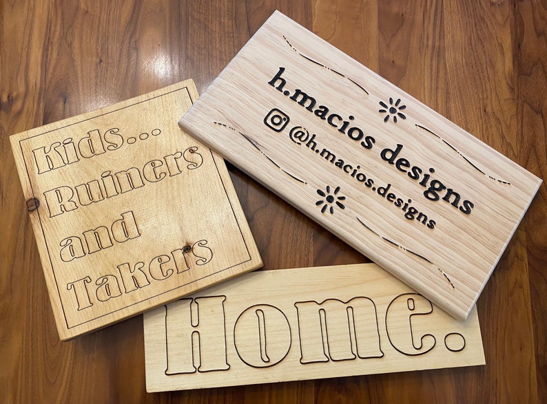 Custom Laser CNC Signs - Etsy