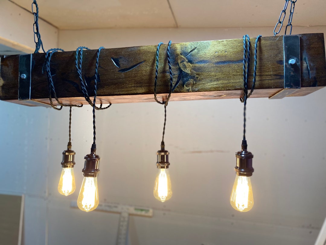 Rustic Hanging Light Fixture - Etsy