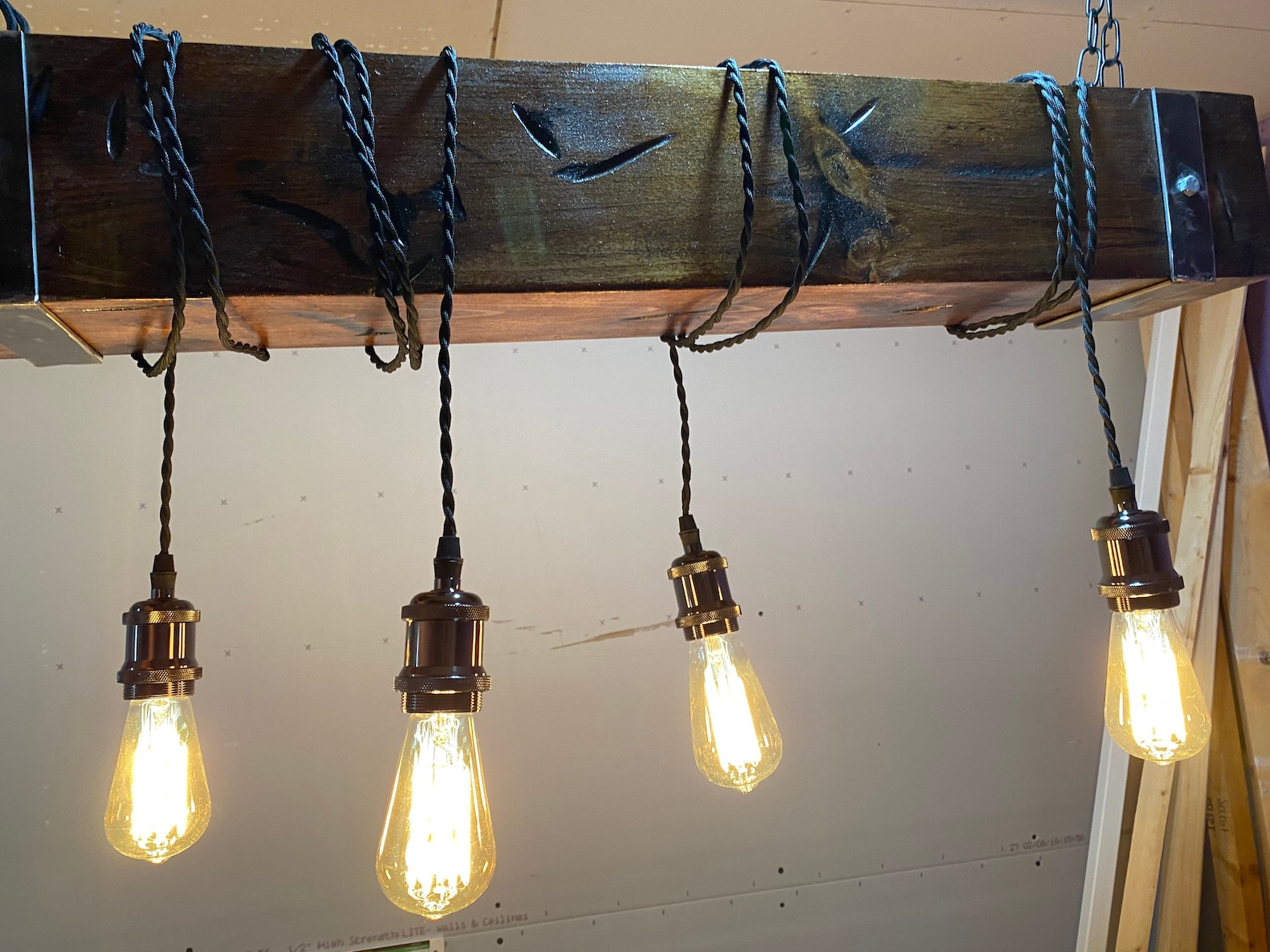 Rustic Hanging Light Fixture - Etsy