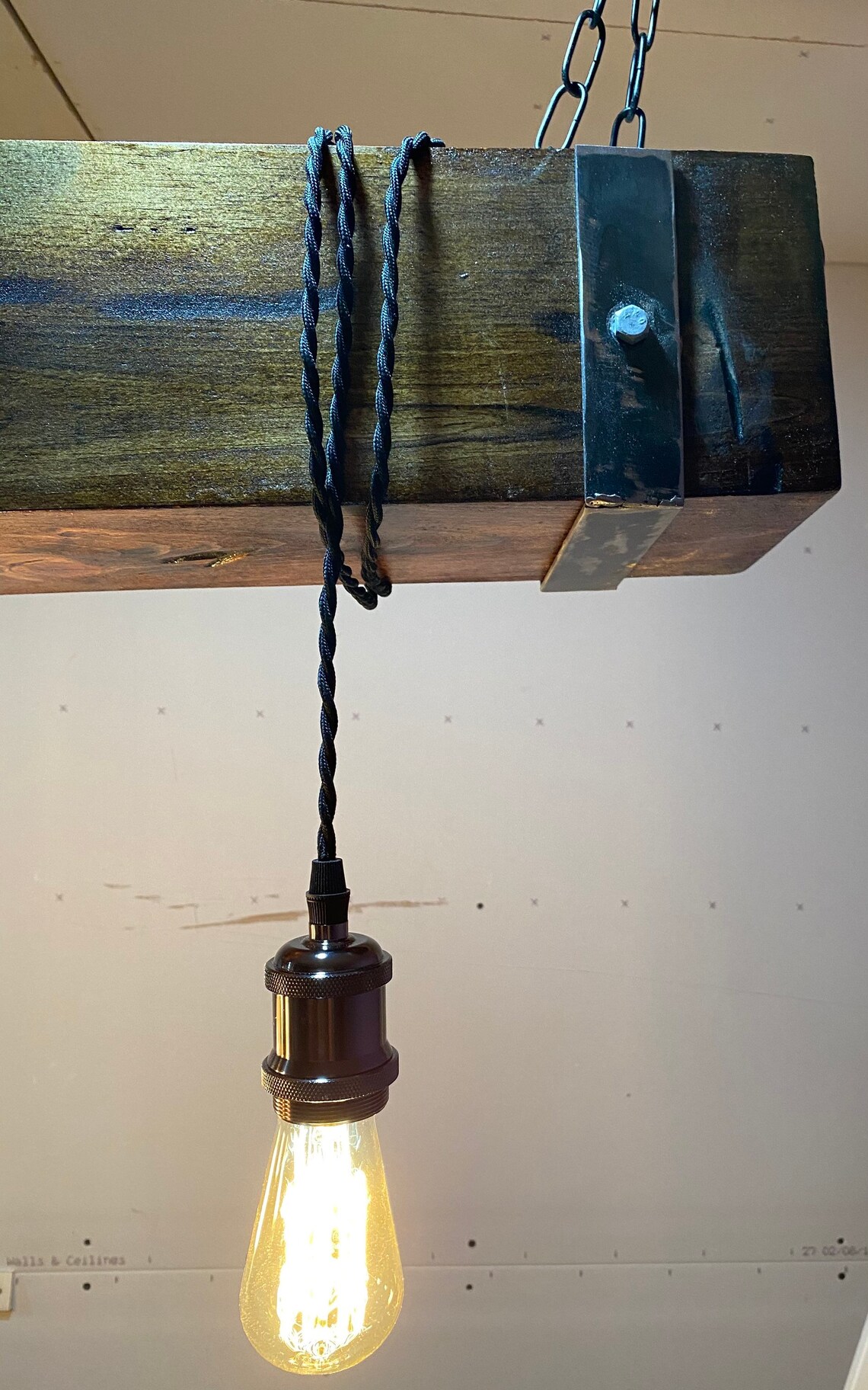 Rustic Hanging Light Fixture - Etsy