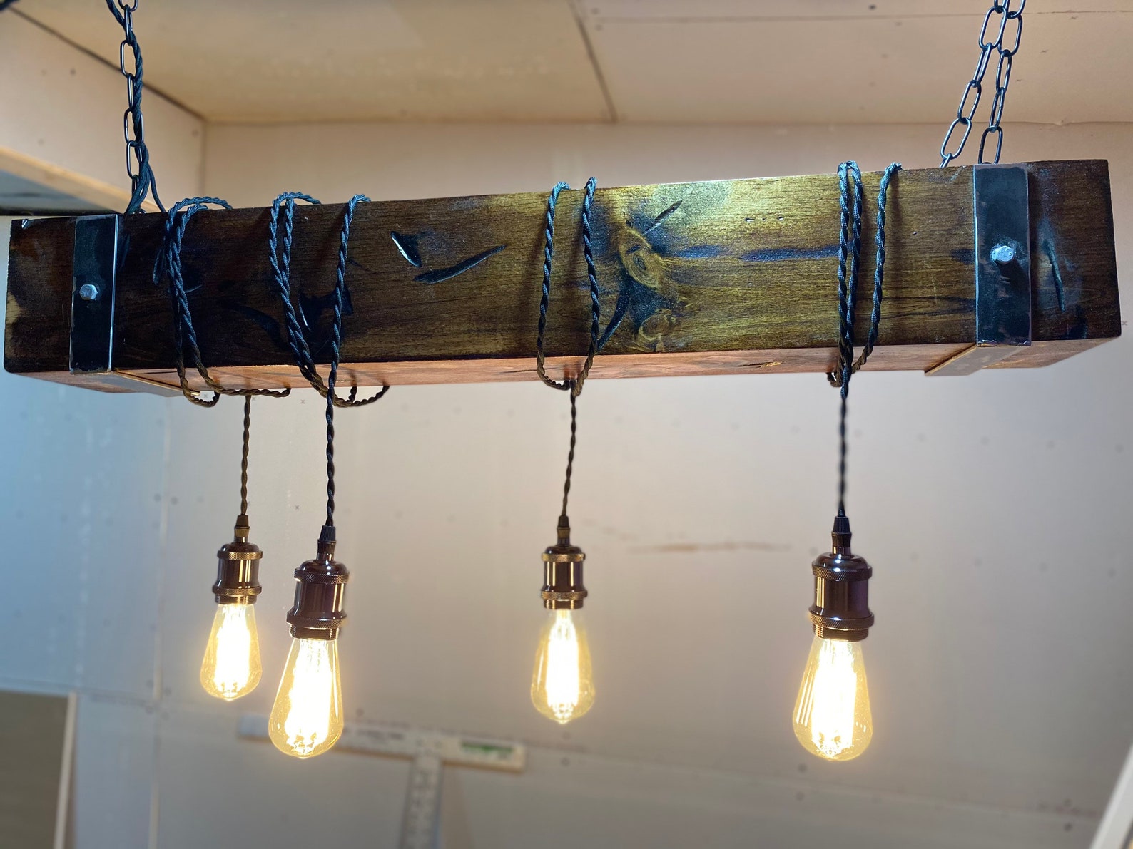 Rustic Hanging Light Fixture - Etsy