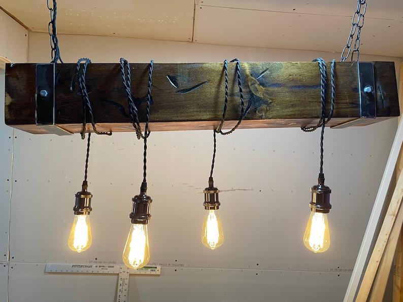 Rustic Hanging Light Fixture - Etsy