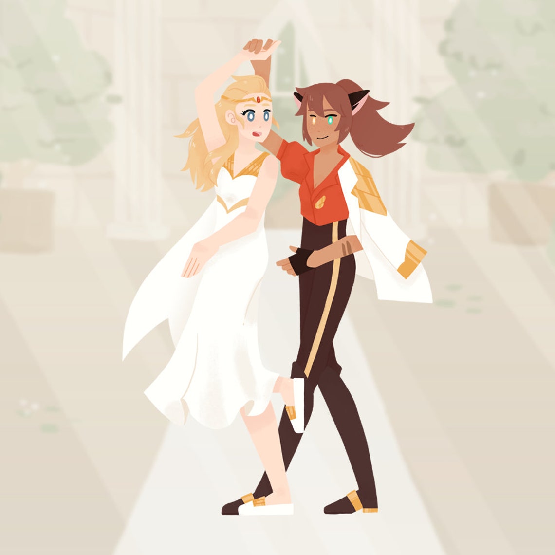 Catra & Adora Dance She-ra Standees - Etsy