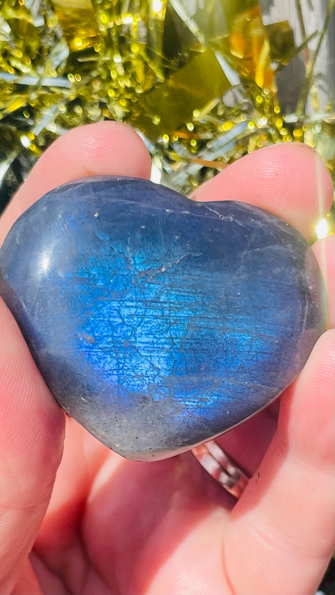 Mermaid Labradorite Heart, Crystals, Crystal Heart, Healing Crystals ...
