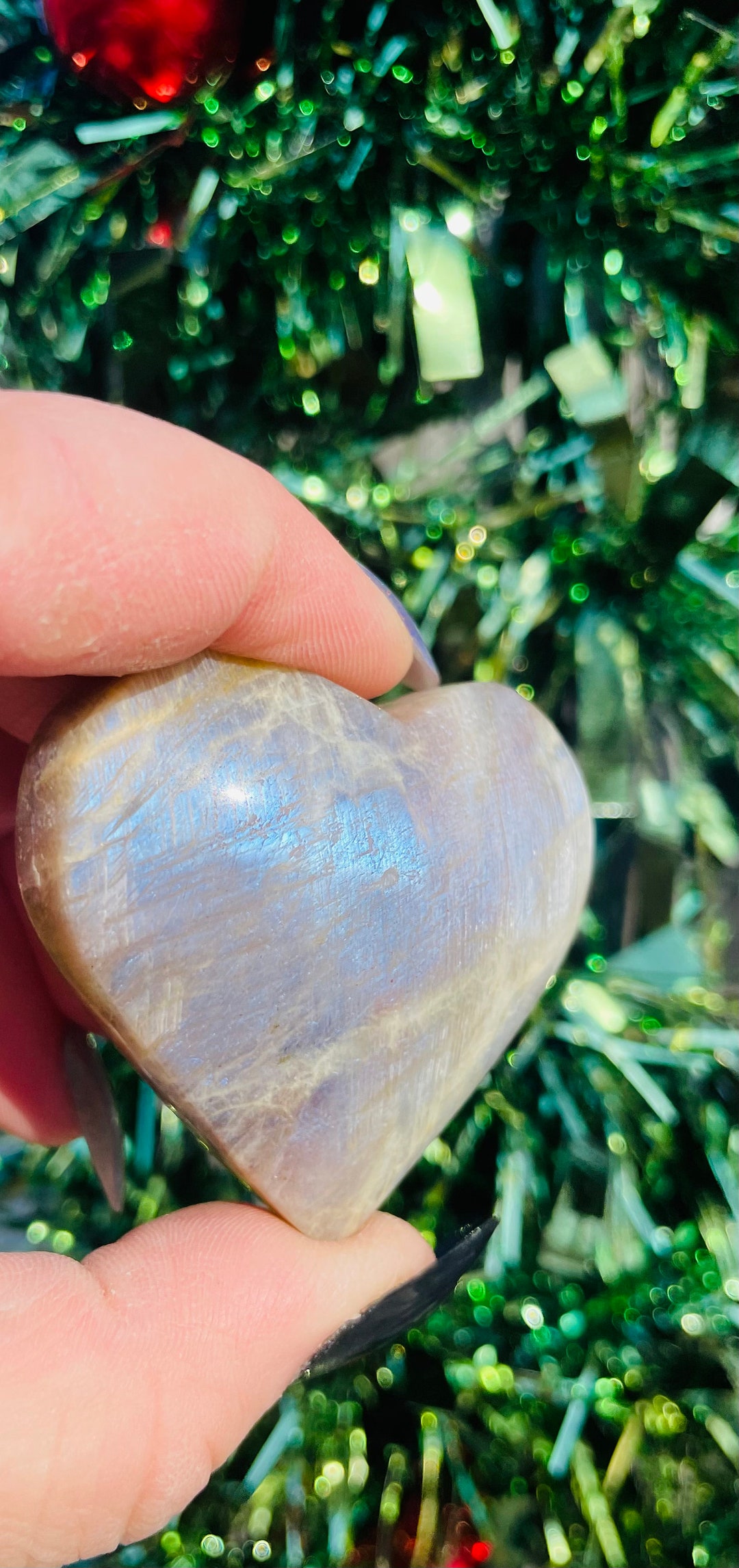 Sunstone and Moonstone Heart-large, Sunstone, Moonstone, Gemstone Heart ...