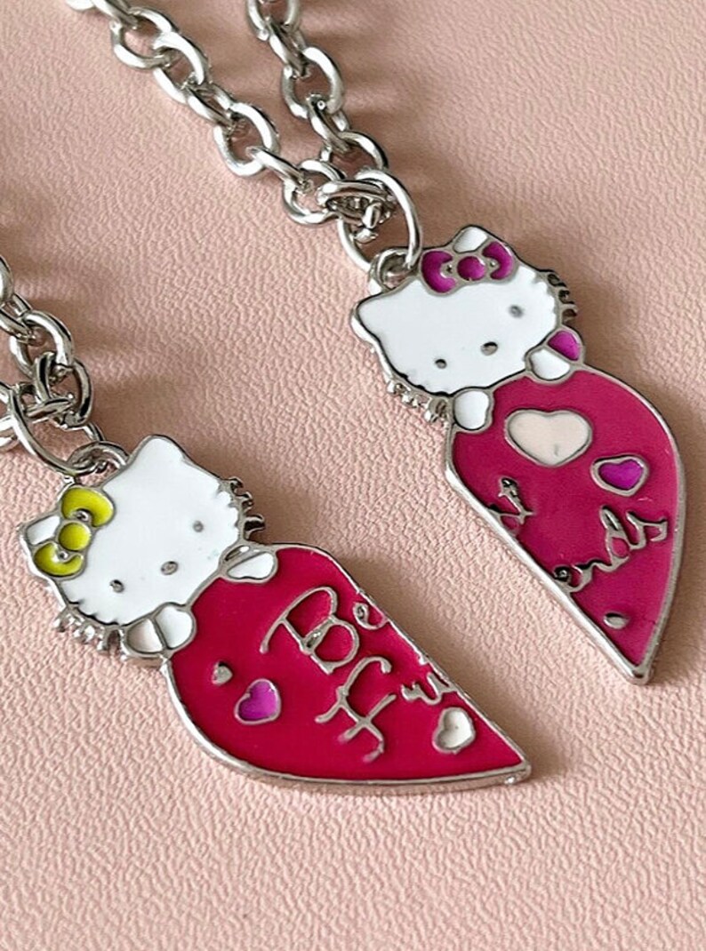 Hello Kitty Best Friends Necklace to You and Your Best Friend - Etsy