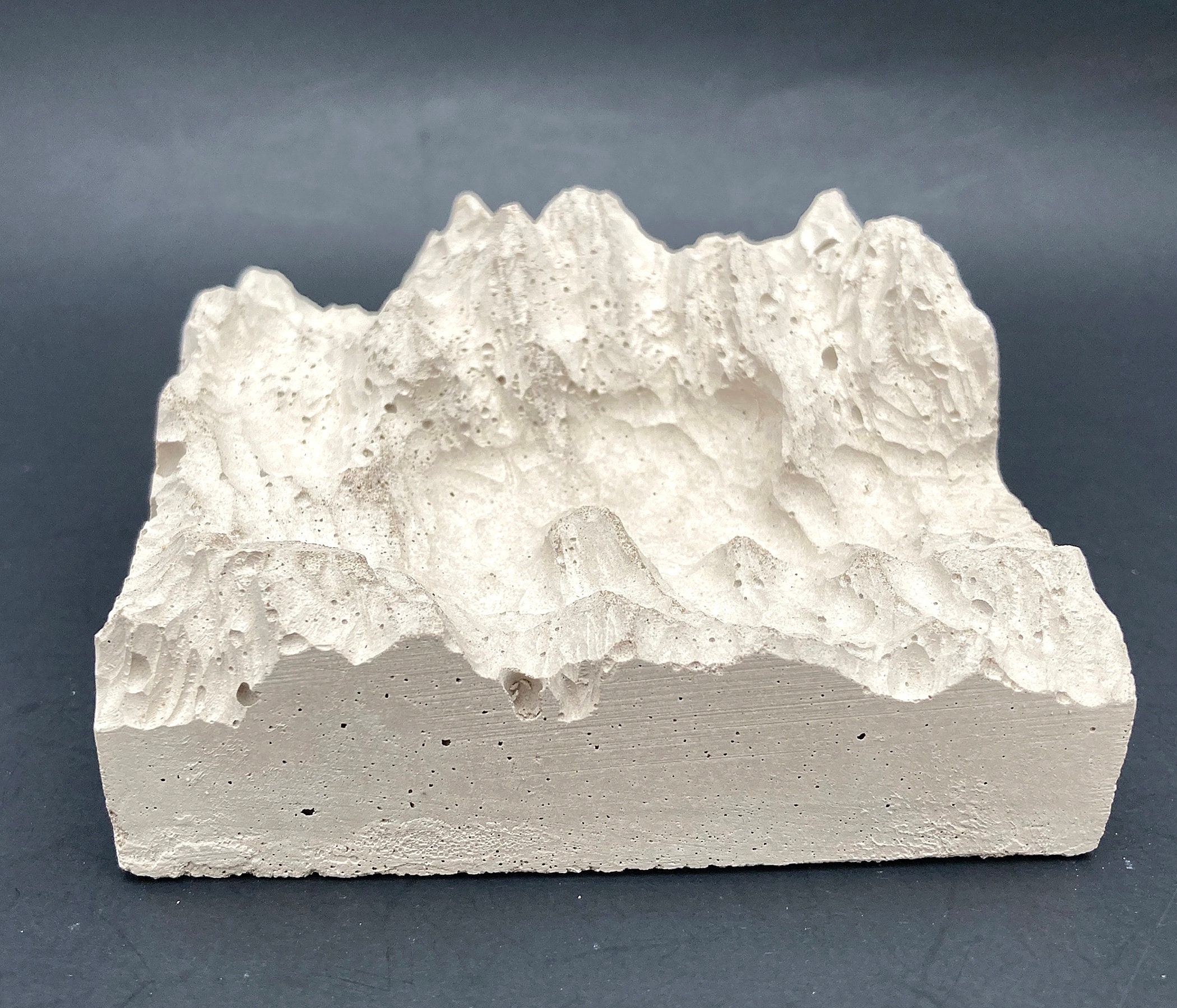 Handcrafted Sealed Concrete Mountain Landscape Air plant | Etsy