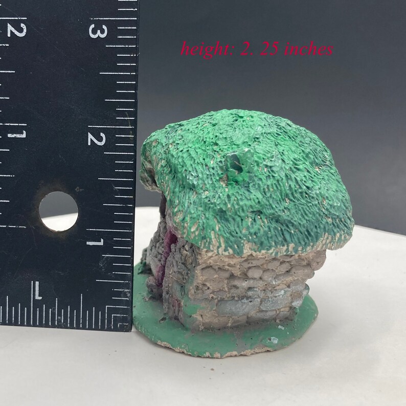 Handpainted Miniature Concrete Straw Hut Sealed With Non Toxic Sealer ...