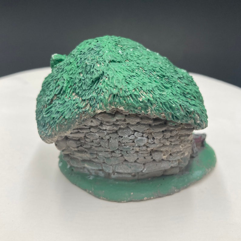 Handpainted Miniature Concrete Straw Hut Sealed With Non Toxic Sealer ...