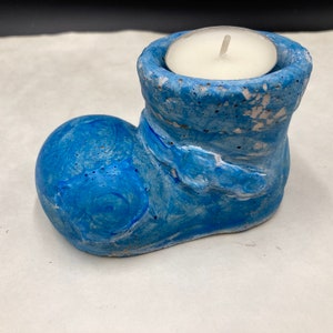 Concrete Santa's Boot Candle Holder/ Succulent/cactus Planter Sealed W ...