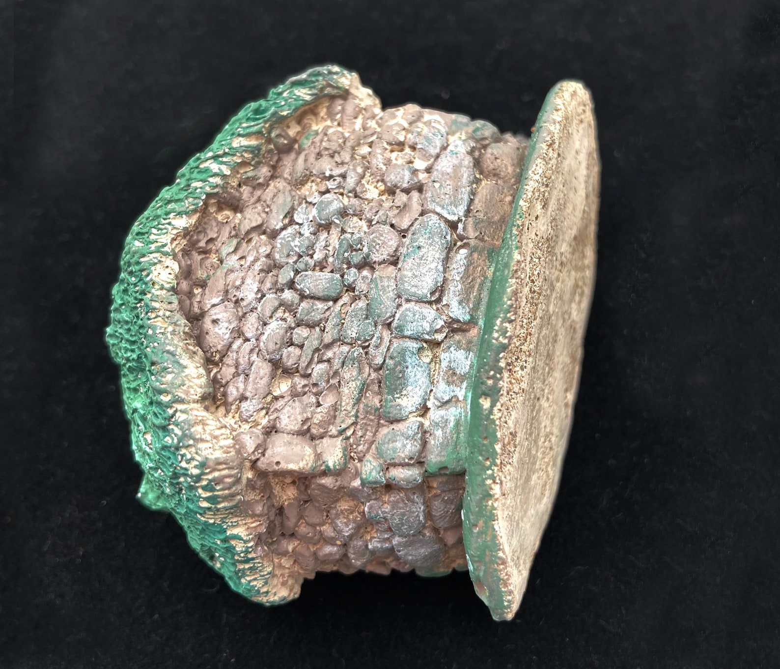 Handpainted Miniature Concrete Straw Hut Sealed With Non Toxic Sealer ...