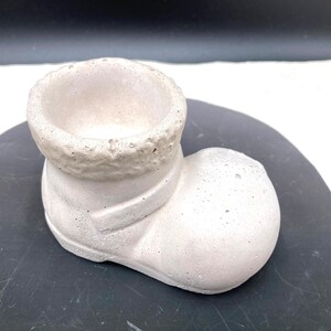 Concrete Santa's Boot Candle Holder/ Succulent/cactus Planter Sealed W ...