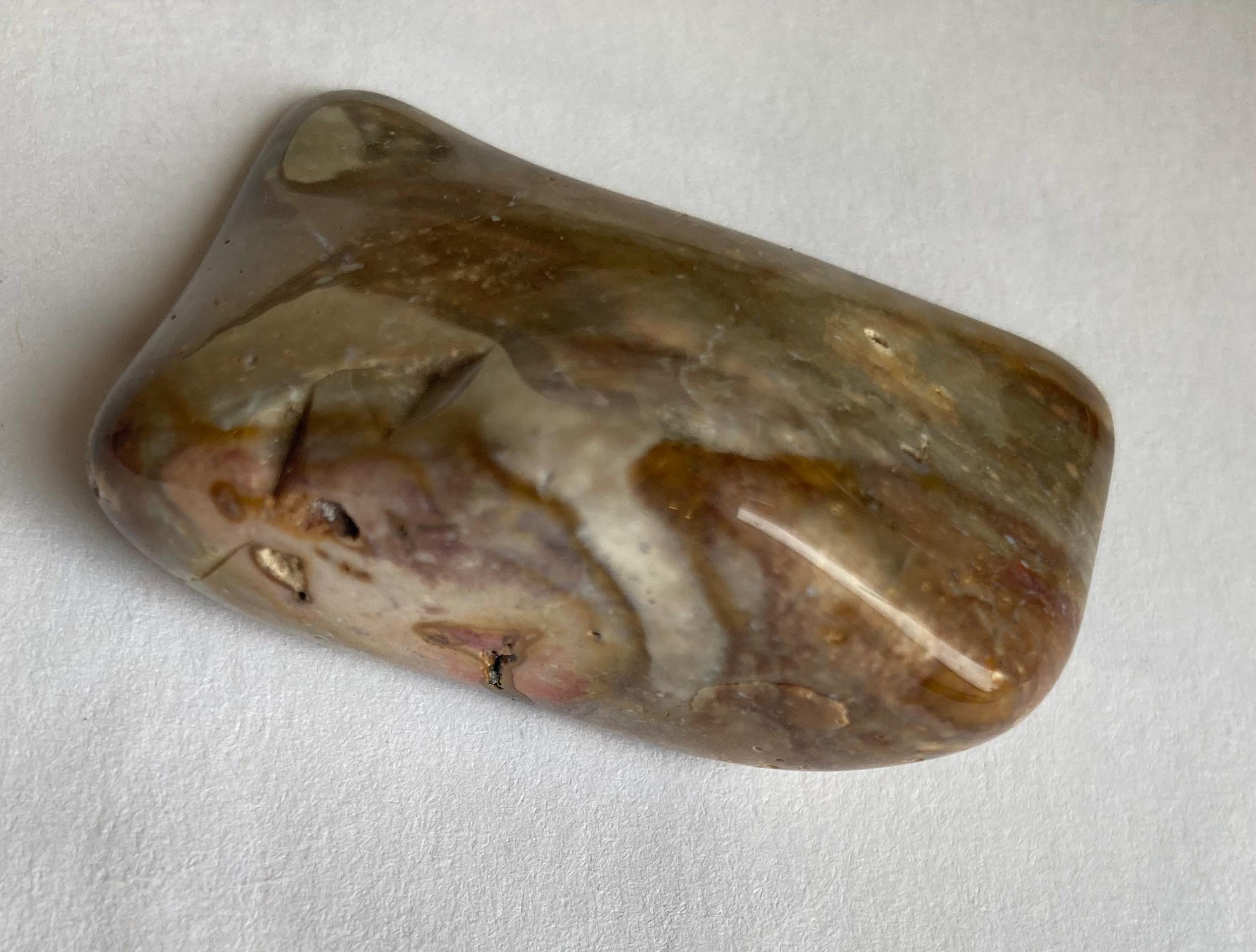 1oz/ 28 Grams Polished Cat Head Shaped Utah Jasper, Gift for Cat Person ...