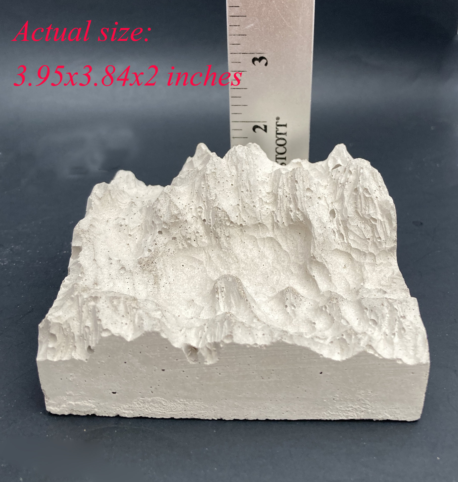 Handcrafted Sealed Concrete Mountain Landscape Air plant | Etsy