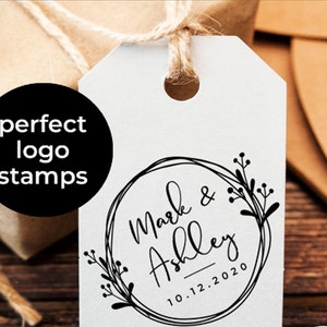 Wedding Rubber Stamp, Business Logo, Custom Branding & Packaging Stamp ...