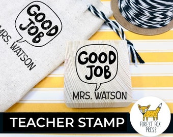 Good Job Teacher Stamp - Etsy