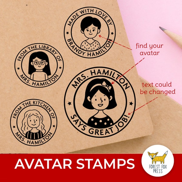 Girl Rubber Stamp - Etsy