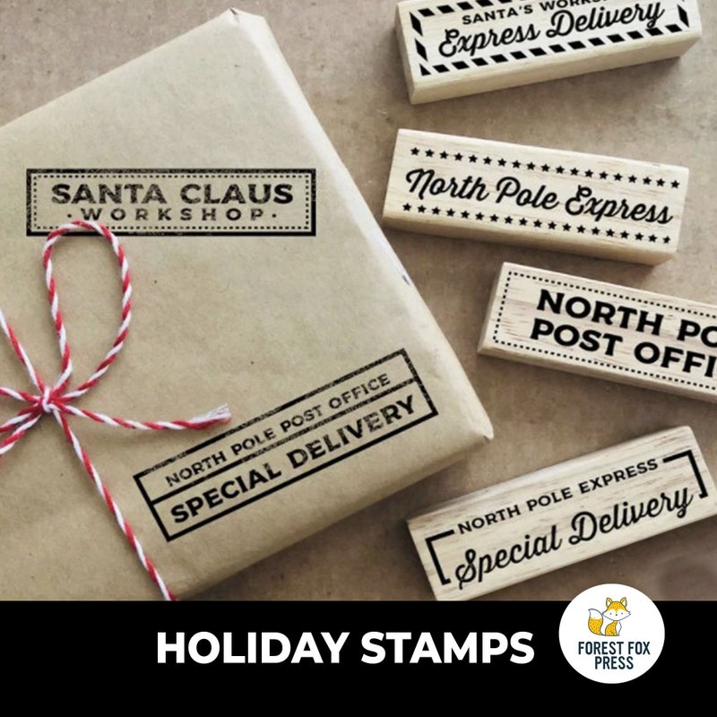 Santa Stickers - Etsy