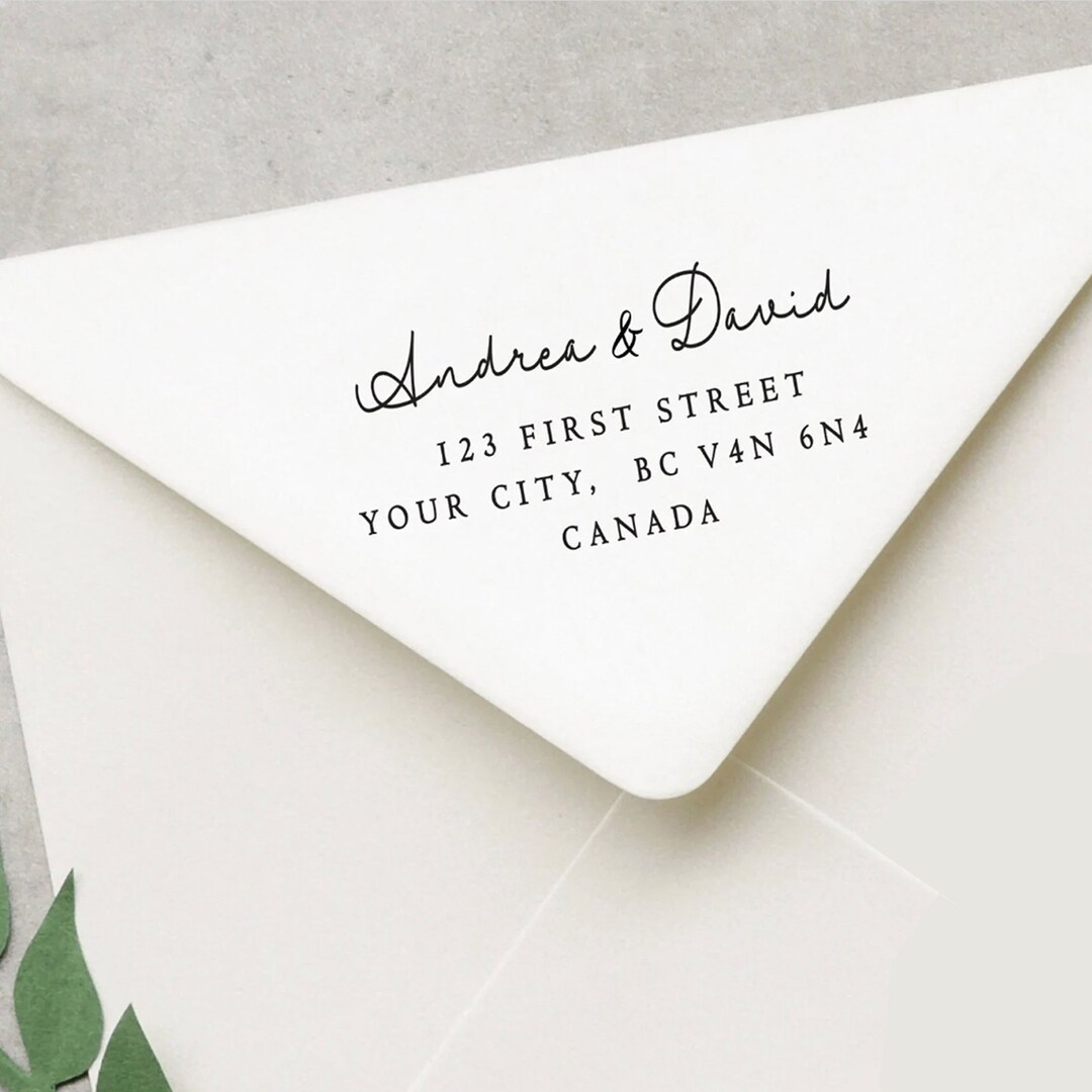 Custom Address Stamp, Premium Self-inking or Rubber Return Address ...