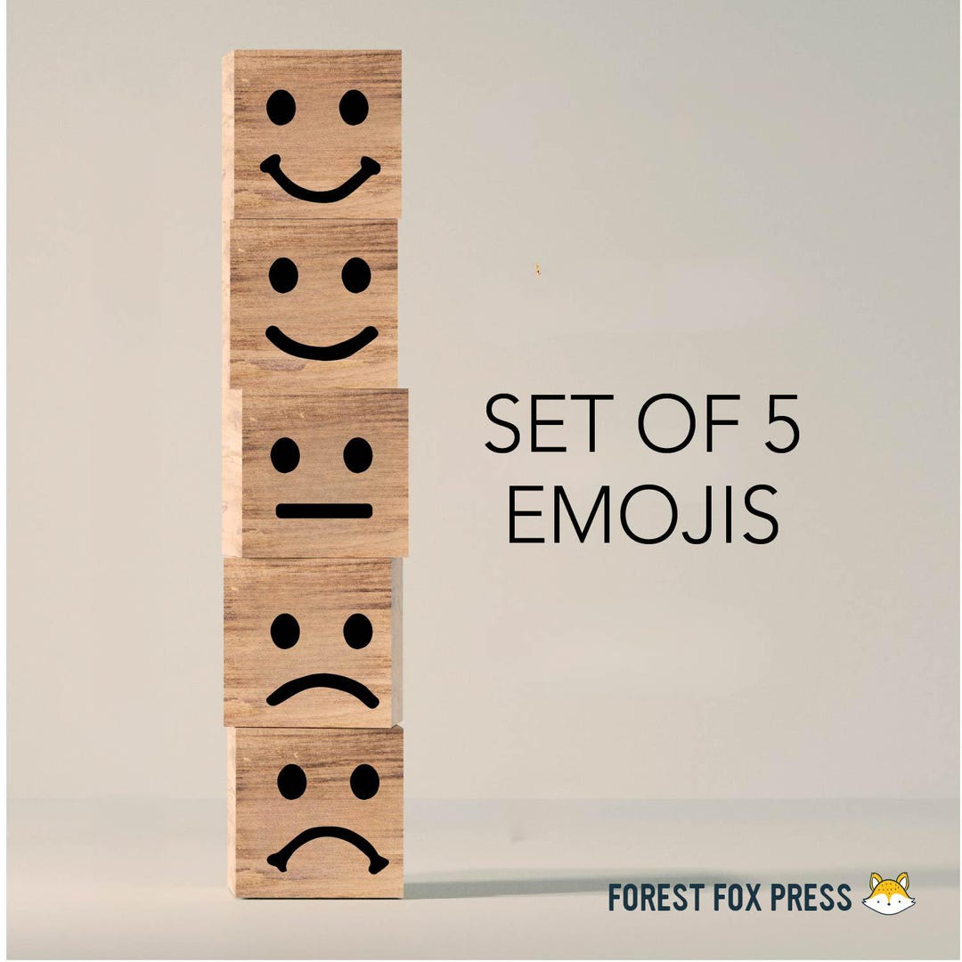 Emoji Stamp, Emoticons Mini Self-inking Stamp, Loyalty Stamp, Icon ...