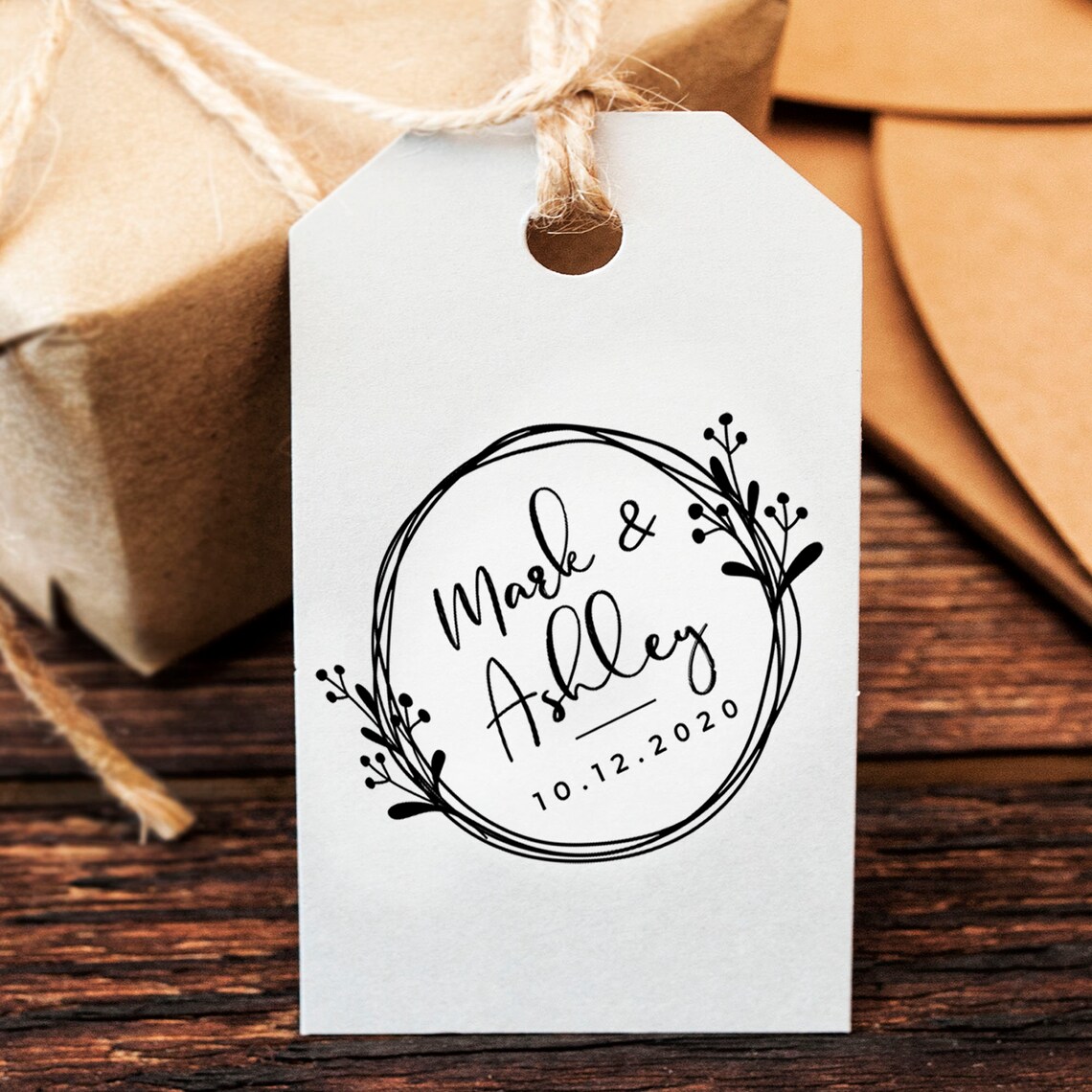 Wedding Rubber Stamp Business Logo Custom Branding & | Etsy
