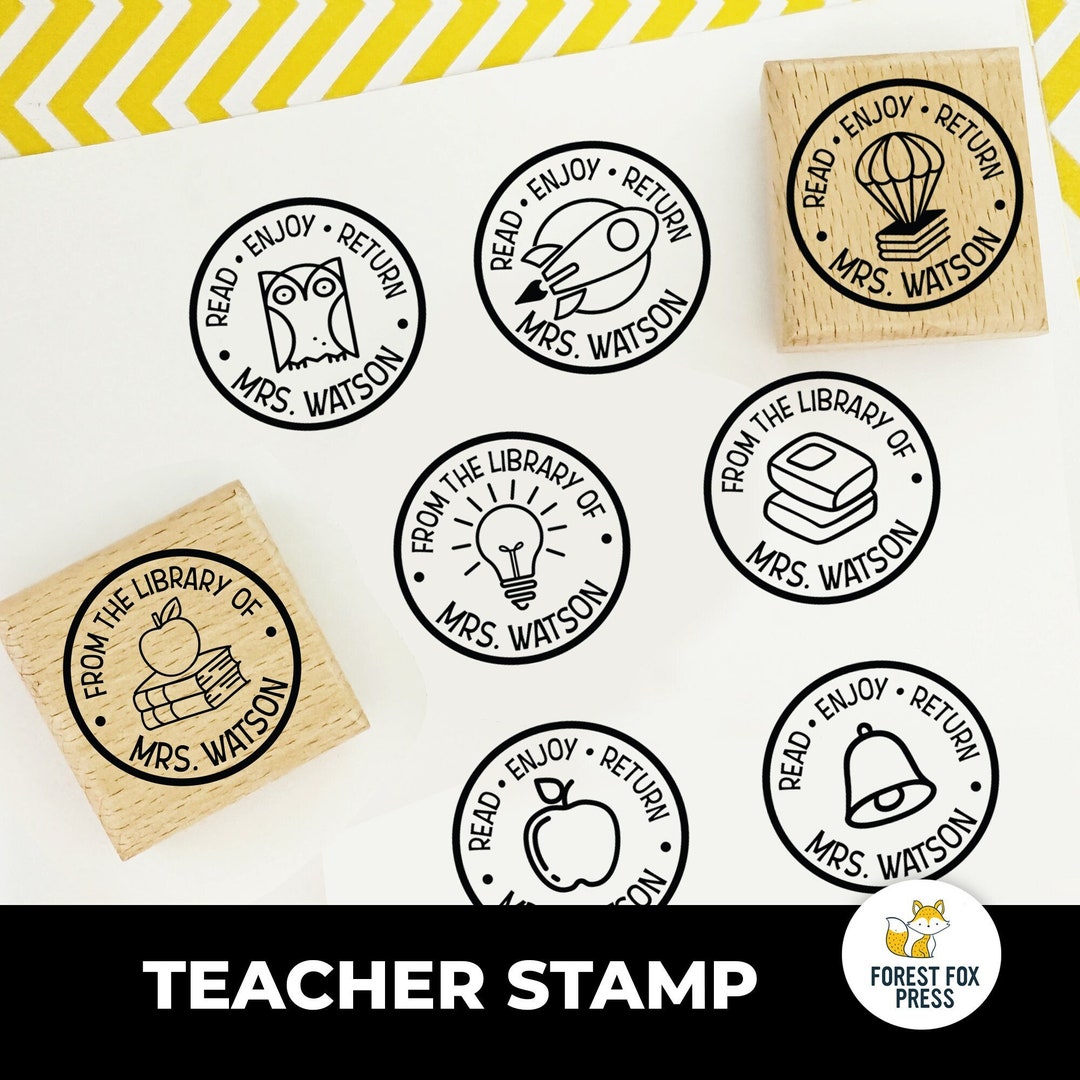 Custom Teacher Stamp, Teachers Gift, Gift for Teacher, Custom Teacher ...