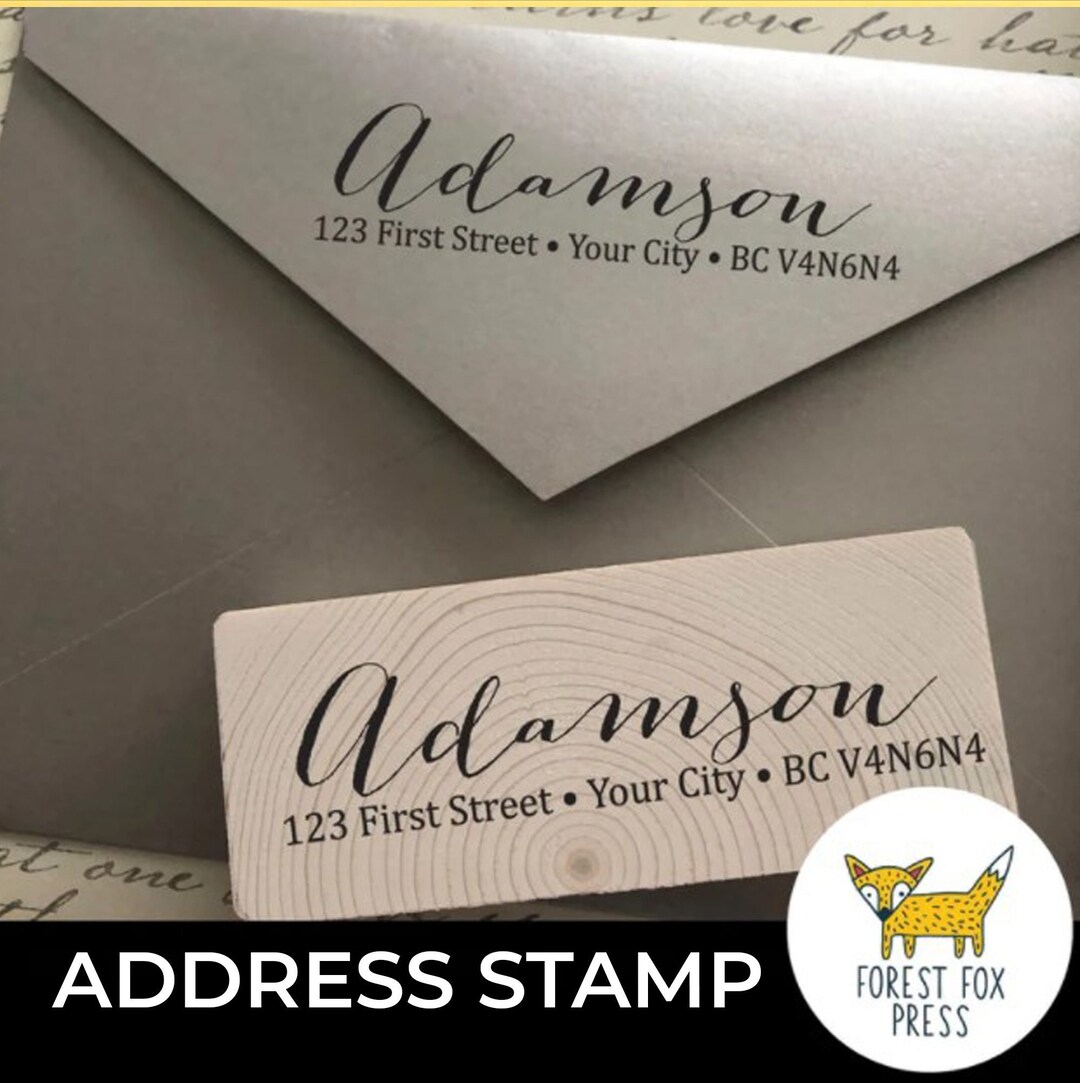 Return Address Stamp, Address Stamp, Custom Address Stamp, Wedding ...