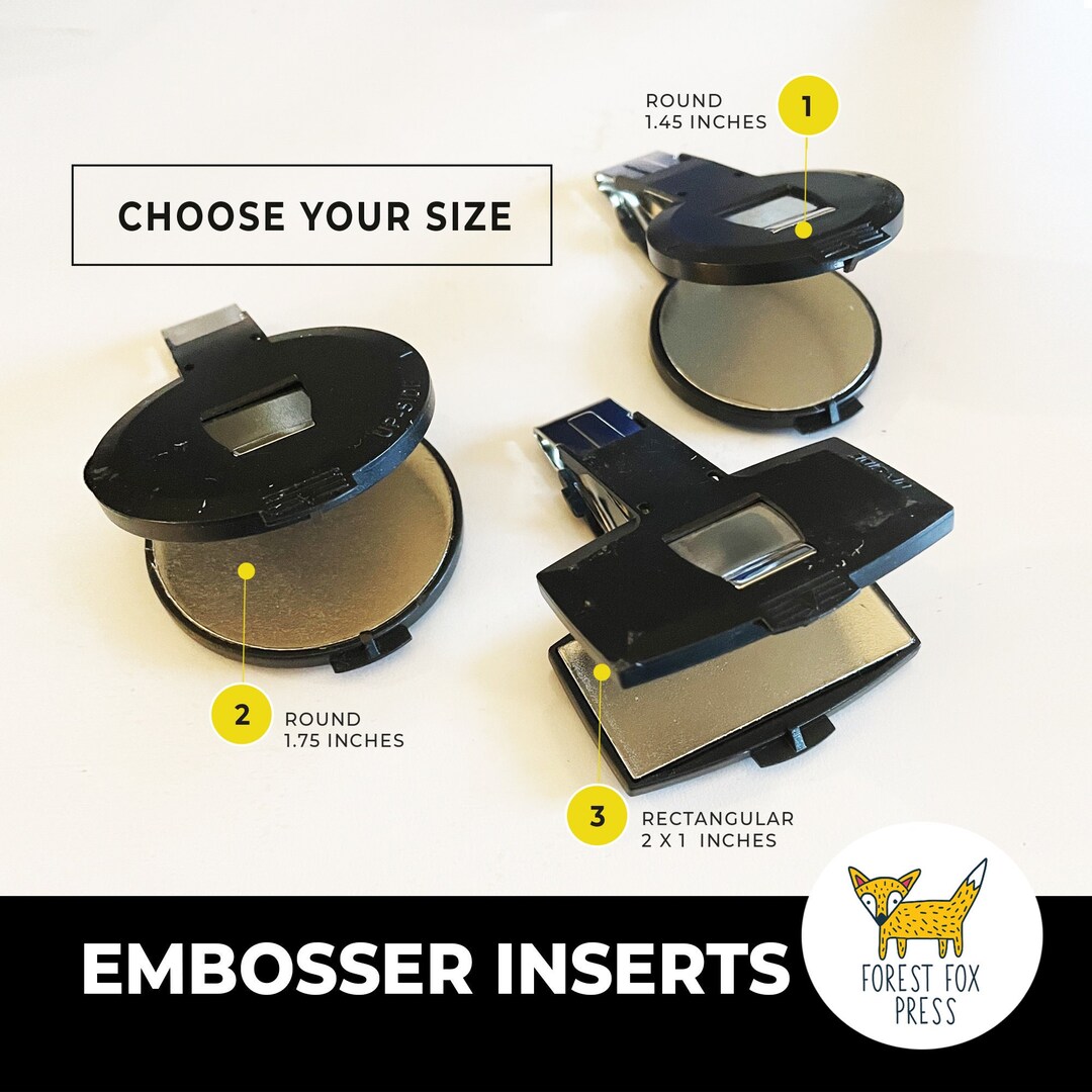 Trodat Embosser Insert Orders Only, Extra Embosser Inserts - Etsy