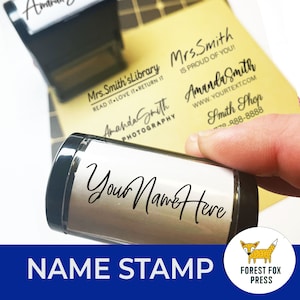 Personalised Logo Stamp, Address Stamp, Library Stamp, Business Logo ...