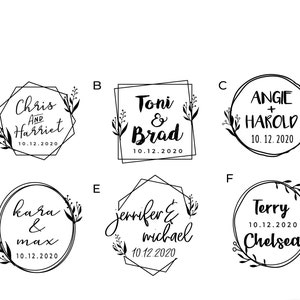 Wedding Rubber Stamp, Business Logo Stamp, Custom Branding & Packaging ...