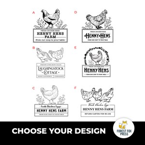 Farm Fresh Eggs Custom Stamp: Chicken, Duck, Quail - Etsy