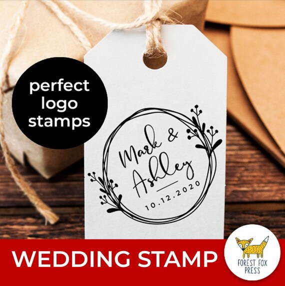 Wedding Rubber Stamp Business Logo Custom Branding & | Etsy