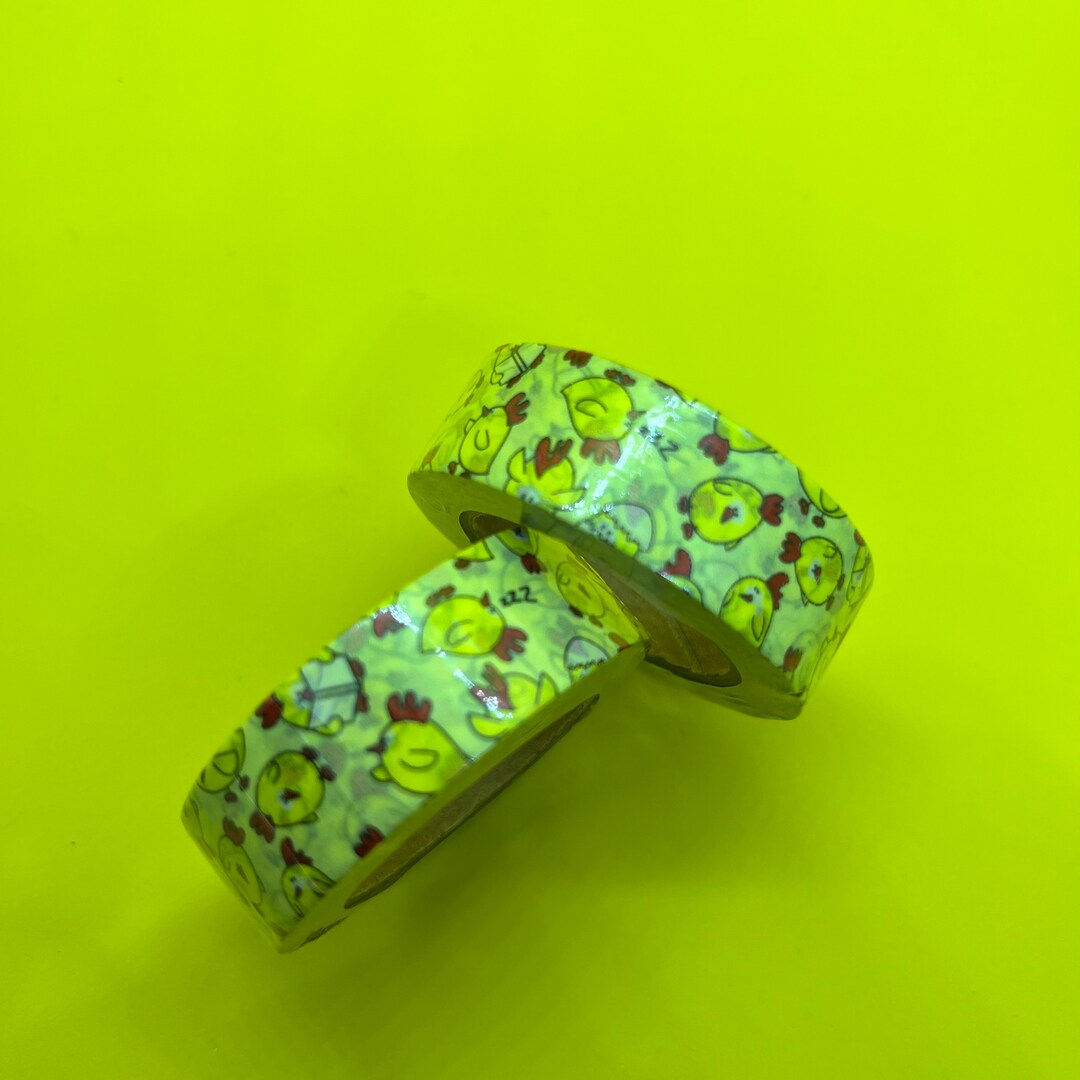 Full Washi Tape Roll - Cartoon Chickens - Etsy