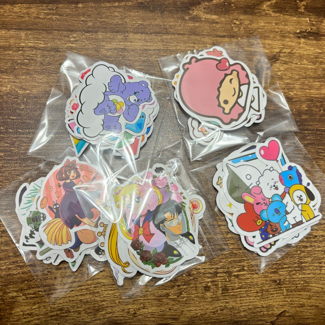 Sticker Flakes - Various Cartoons Stickers Grab Bag - Etsy
