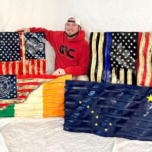 Challenge Coin Display, Waving Flag, Handmade, Challenge Coin Holder - Etsy